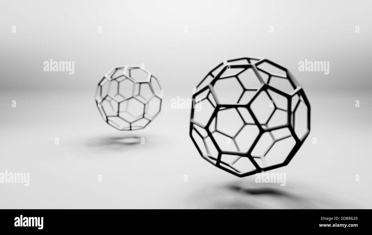 Buckminsterfullerene C60 Molecule High Resolution Stock Photography and ...