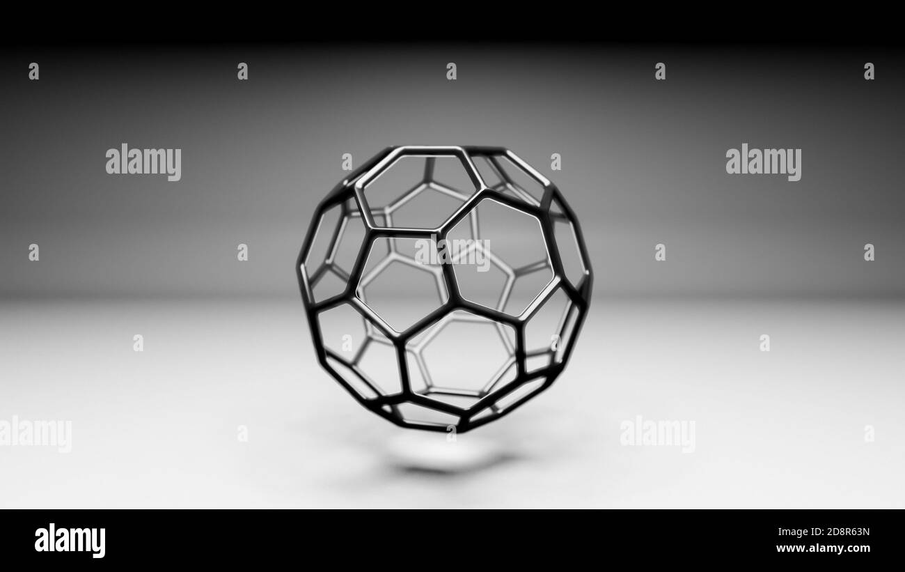 Buckminsterfullerene C60 Molecule High Resolution Stock Photography and ...