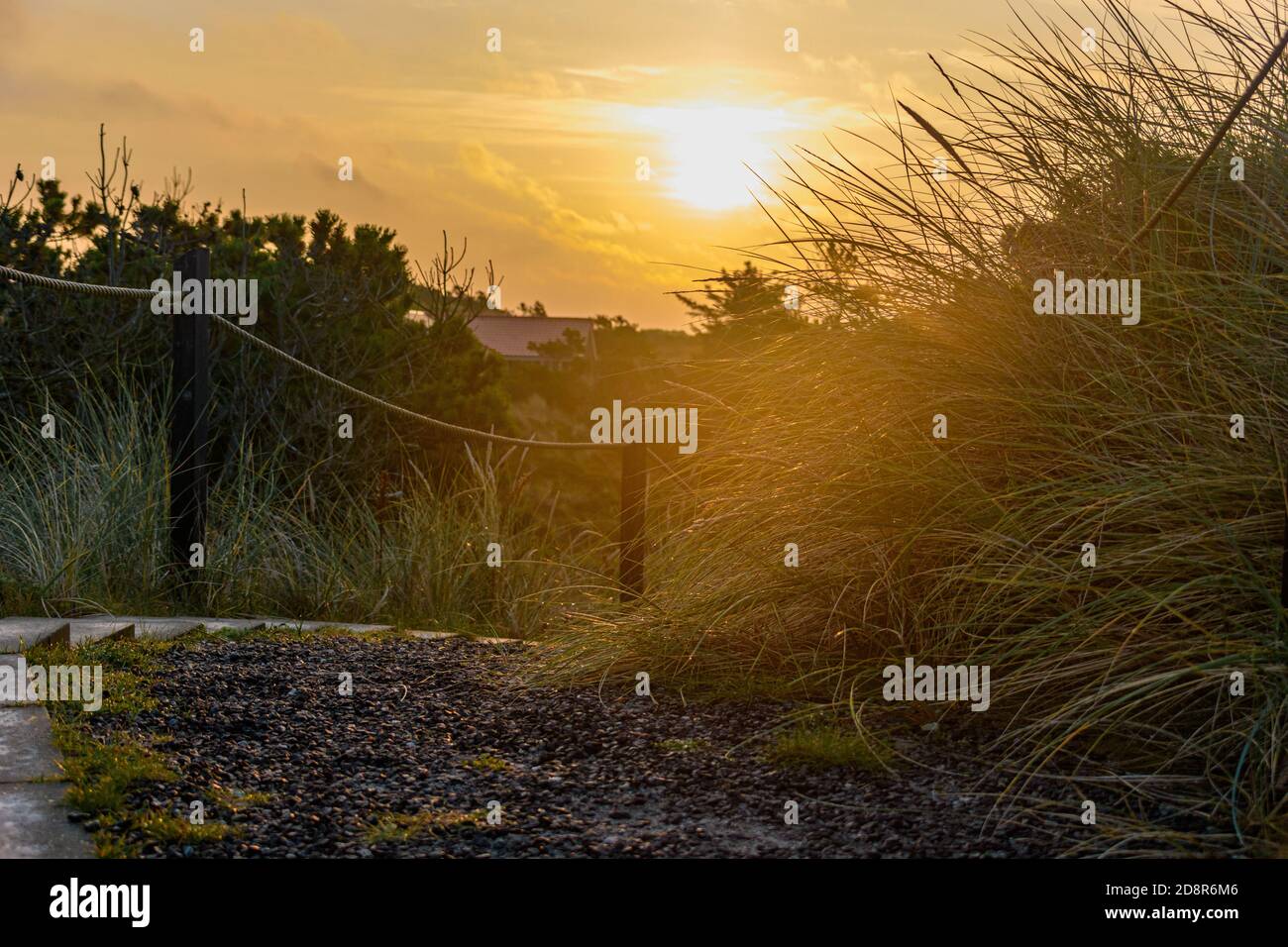 Beautiful dramatic sunset scene Stock Photo - Alamy