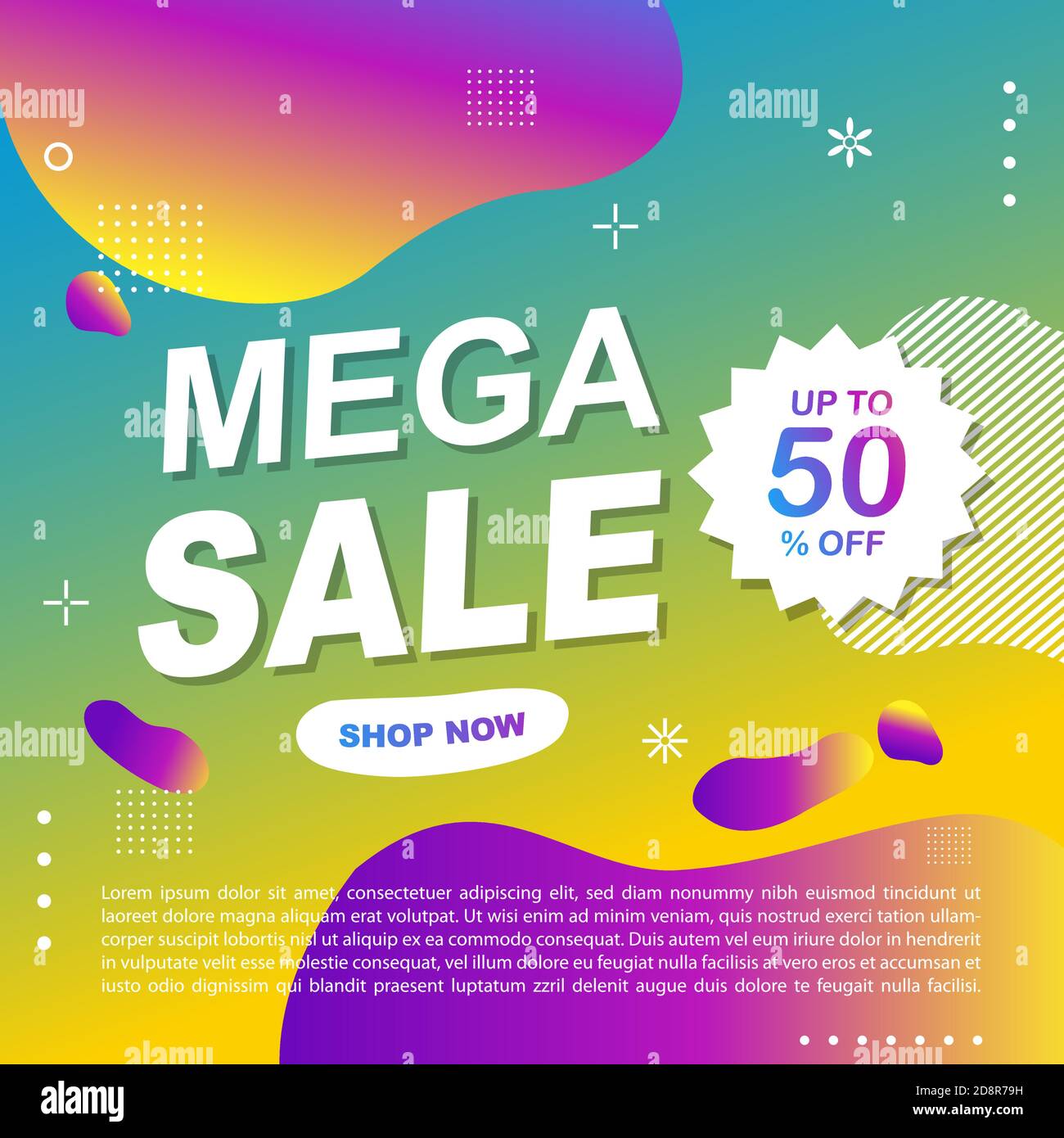 Mega Sale Promotion Banner template Design Super sale special offer ...