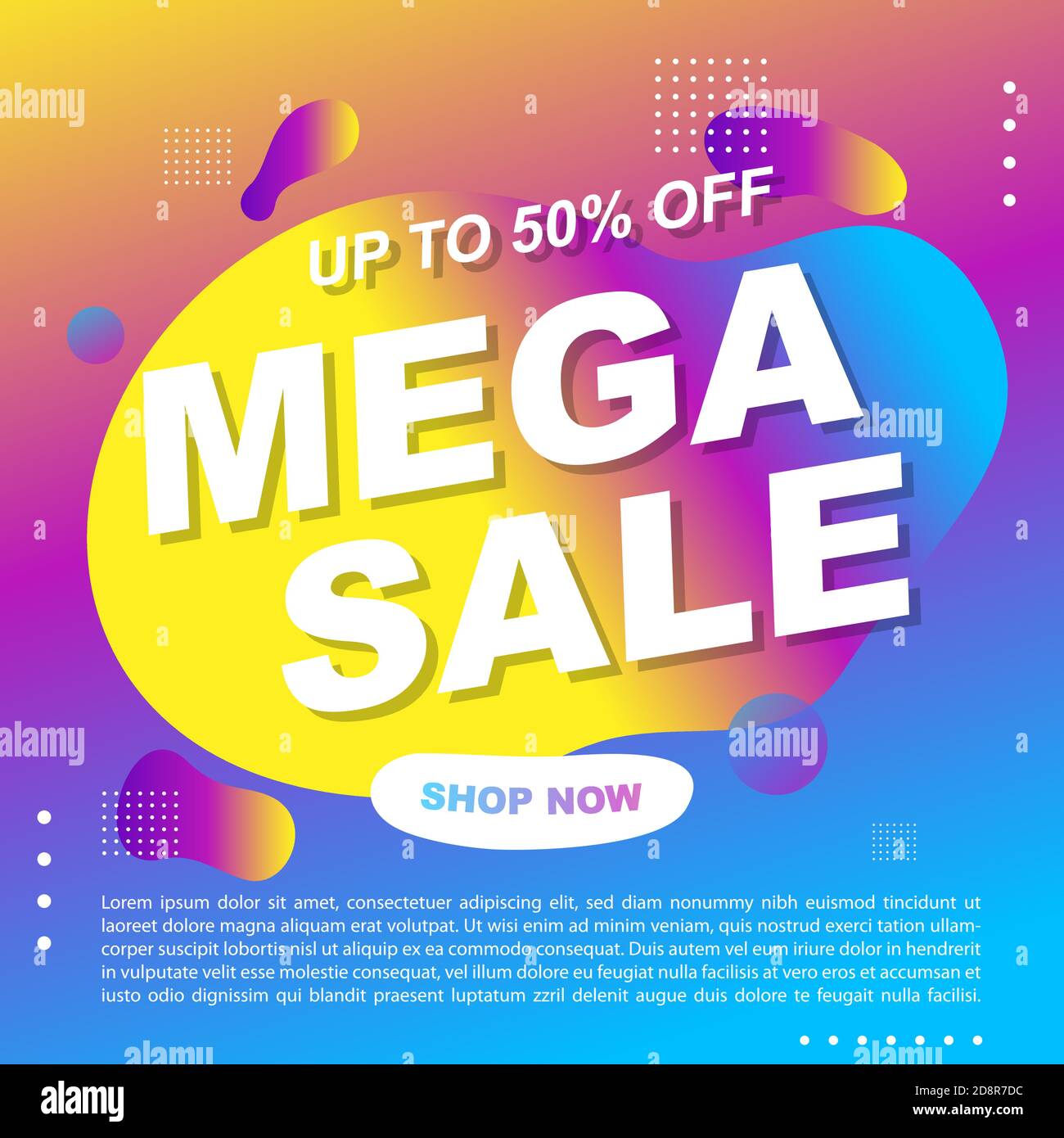 Mega Sale Promotion Banner template Design Super sale special offer ...