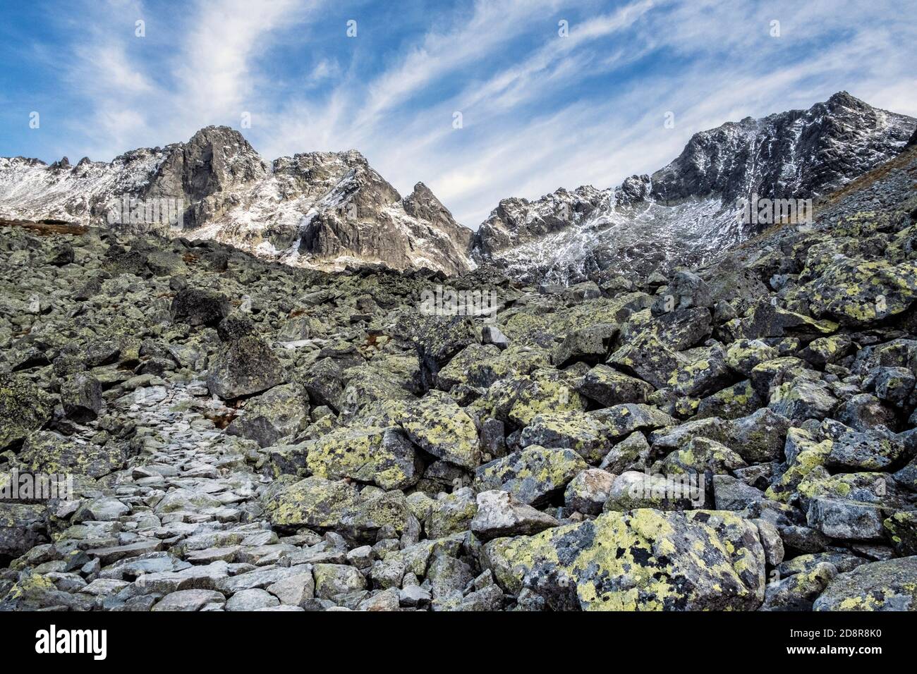 High Tatras mountains scenery, Slovak republic. Hiking theme. Seasonal ...
