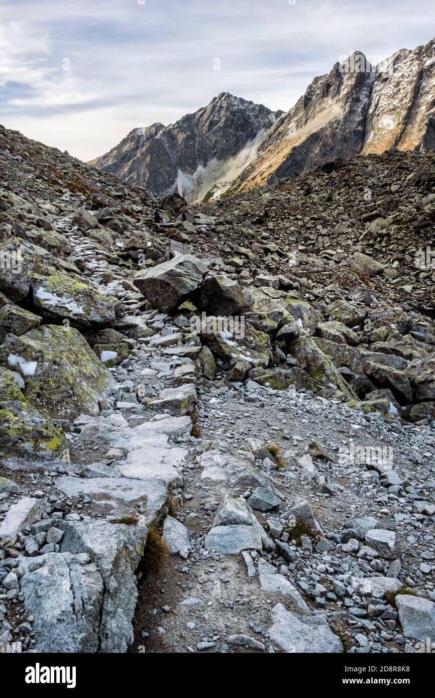 High Tatras mountains scenery, Slovak republic. Hiking theme. Seasonal ...