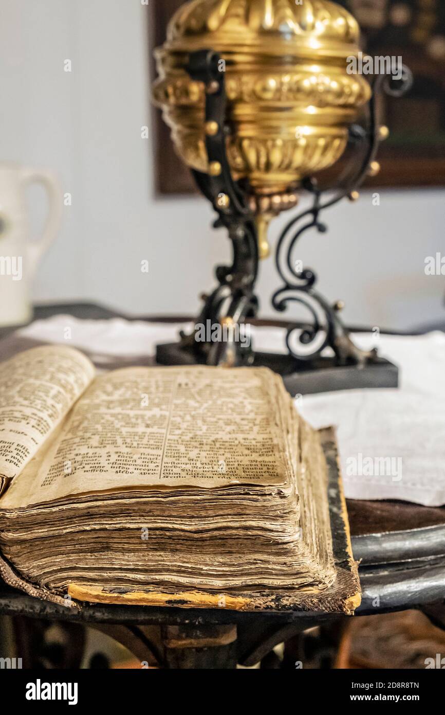 Interior of Orava castle, Slovak republic. Travel destination Stock ...
