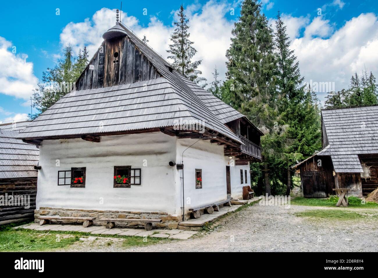 Open-air museum of the Orava village, Zuberec, Slovak republic ...