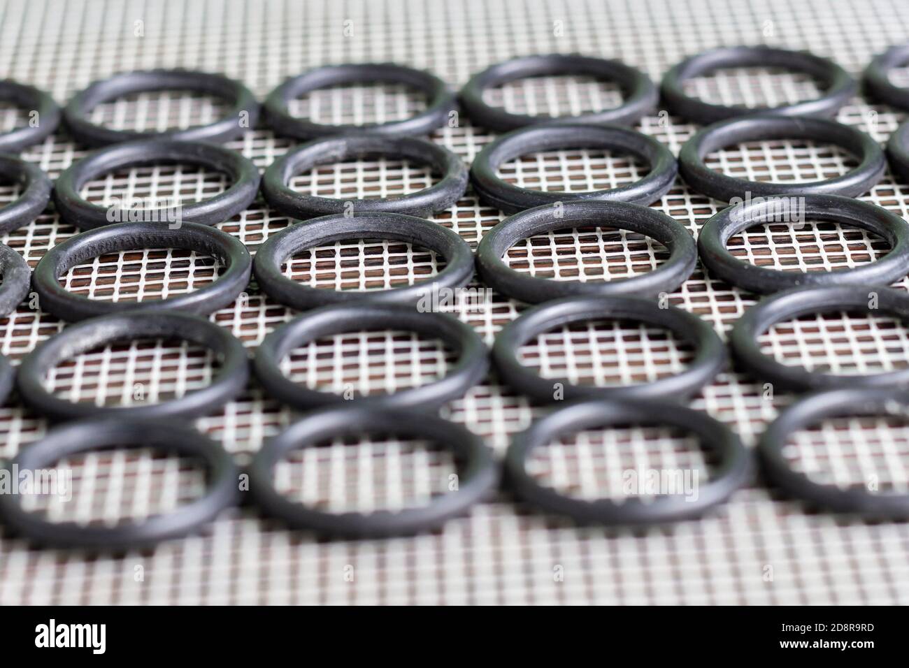 A set of rubber O-rings used for sealing in hydraulic and pneumatic ...