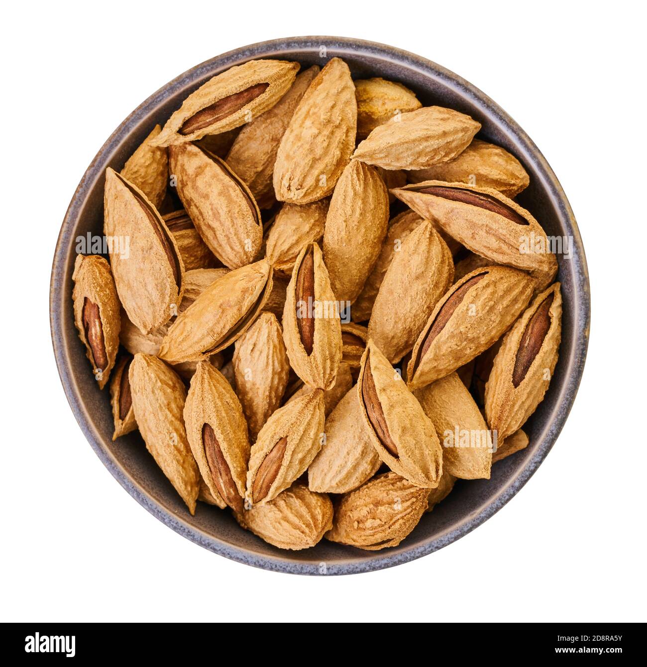 Almond in shell on white background background Cut Out Stock Images ...