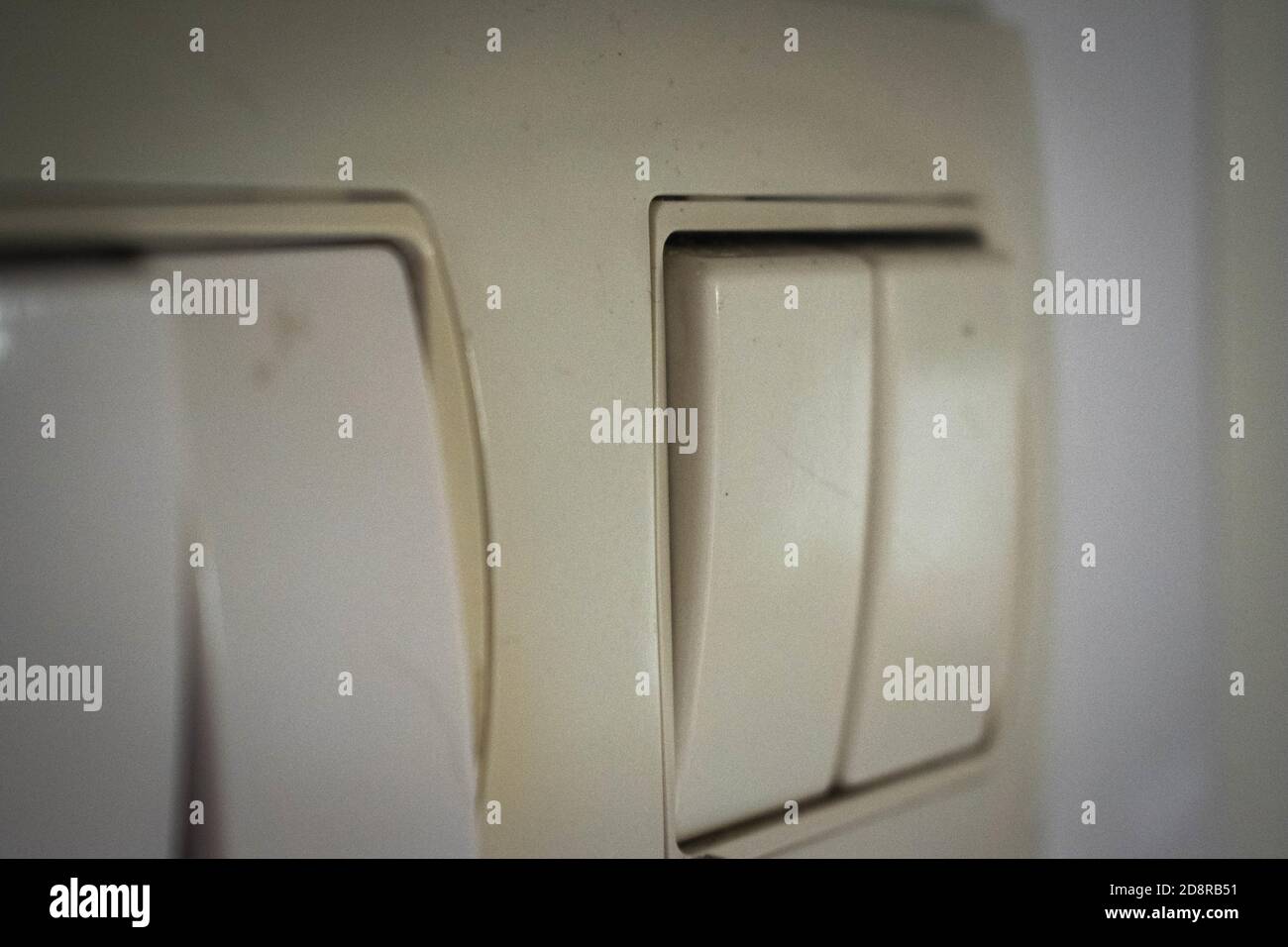 Old light switches on wall hi-res stock photography and images - Alamy