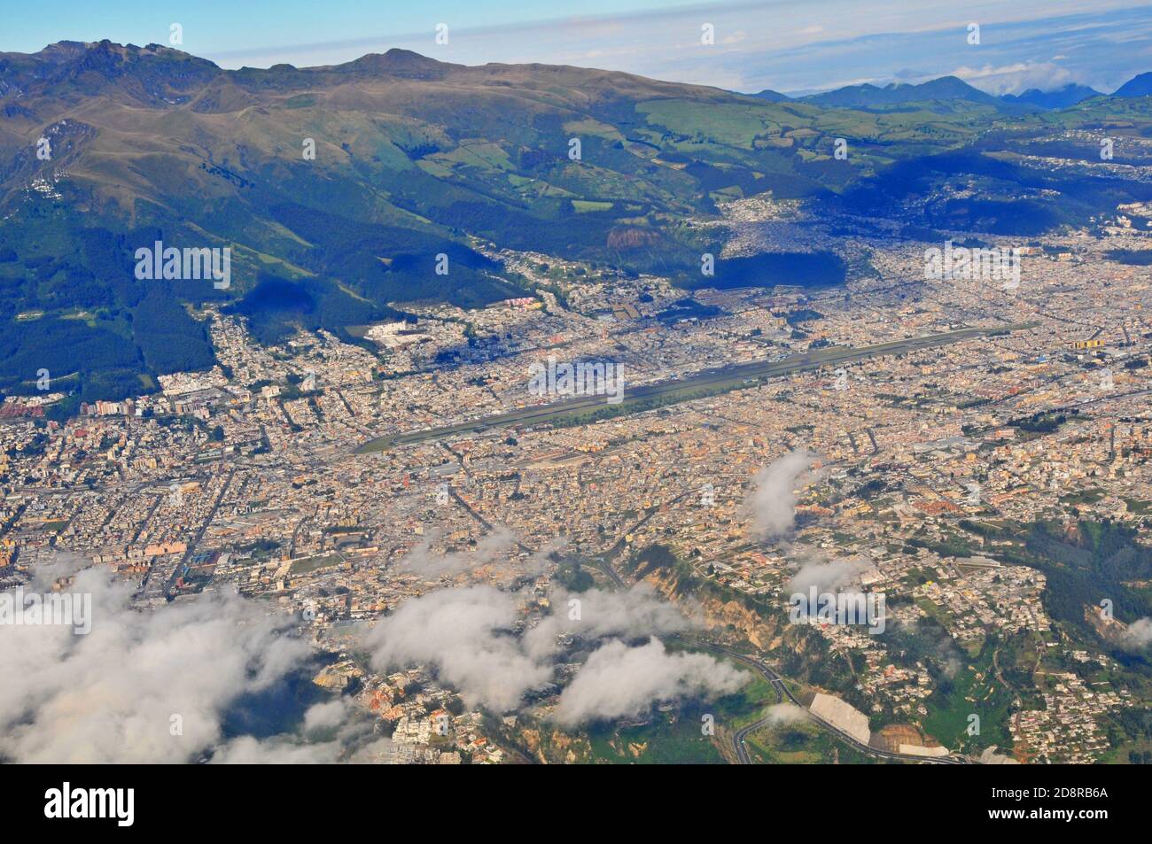 aerial view of Quito city, Ecuador Stock Photo - Alamy