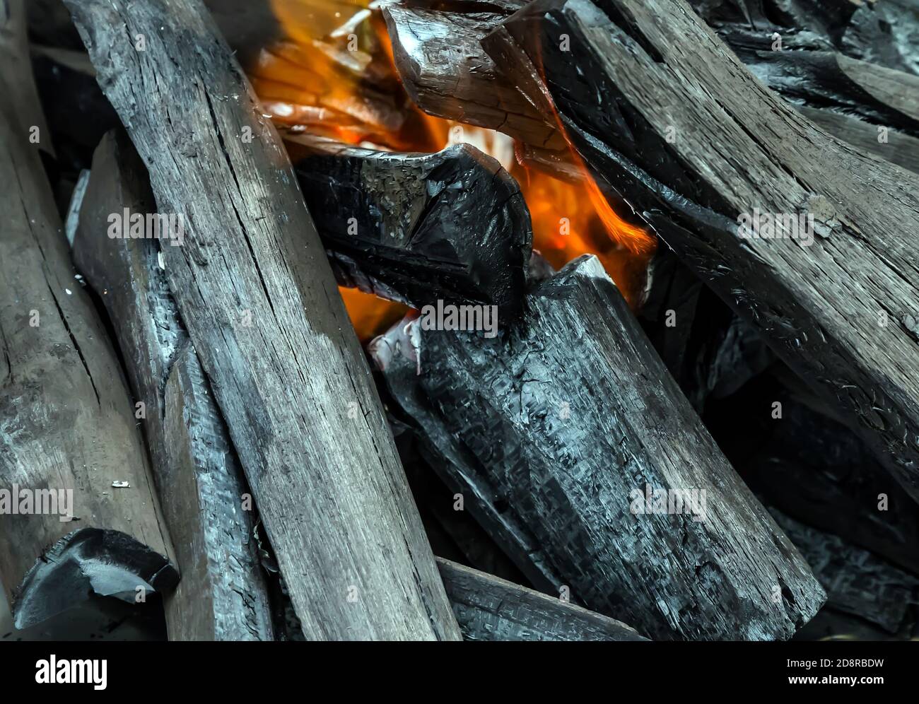 Campfire Fire flames Red Burning Stock Photo - Alamy