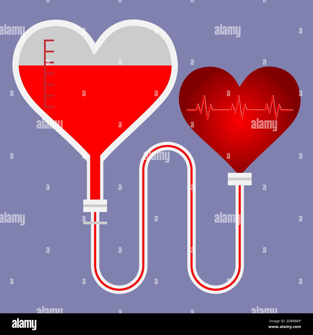 Heartbeat heart shape Stock Vector Images - Alamy