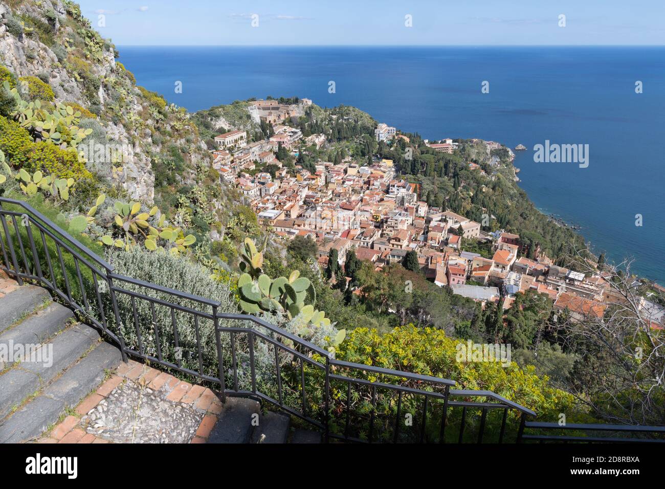 Taormina coastline view hi-res stock photography and images - Alamy