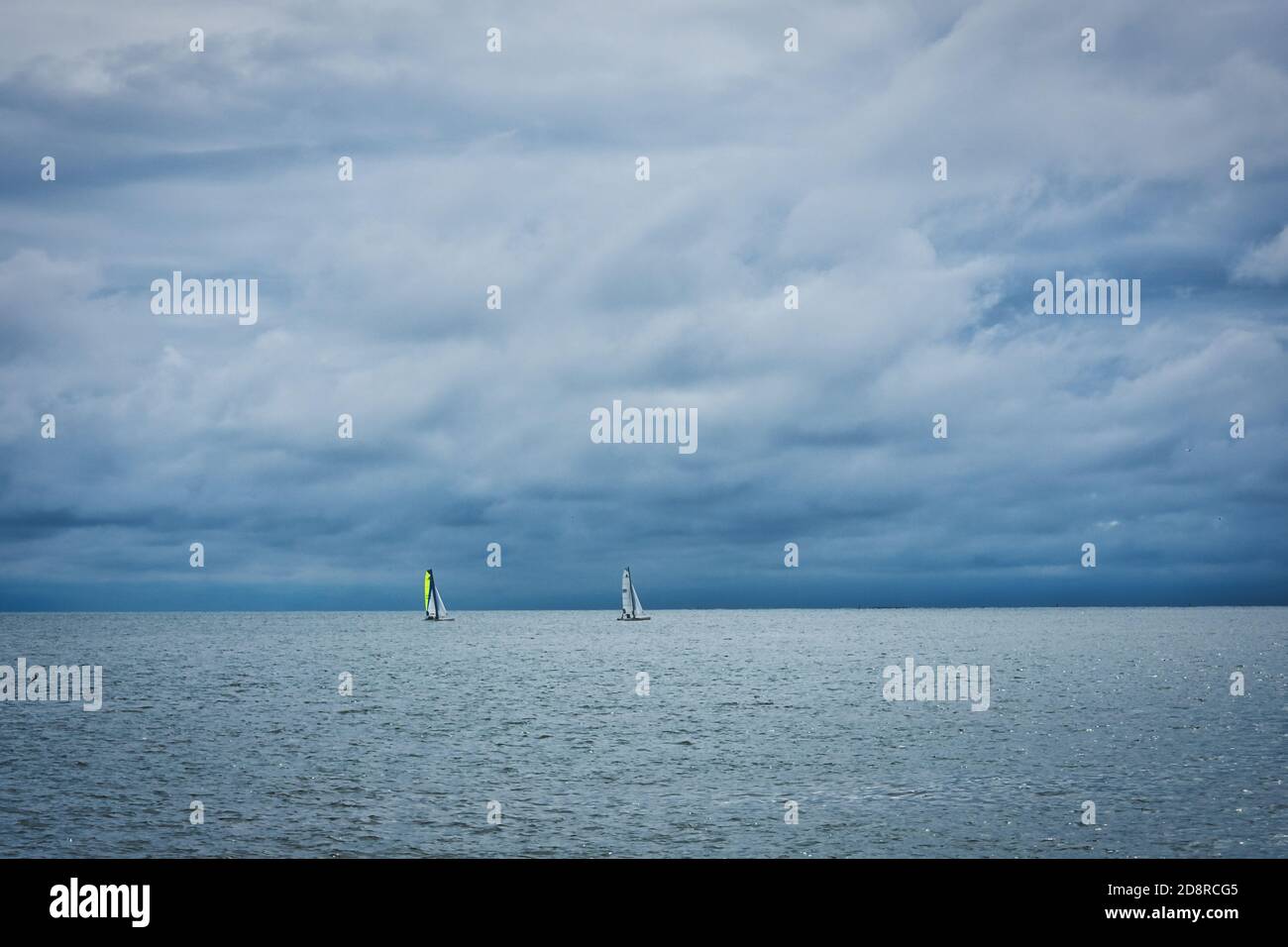 sailing boats on the sea Stock Photo - Alamy