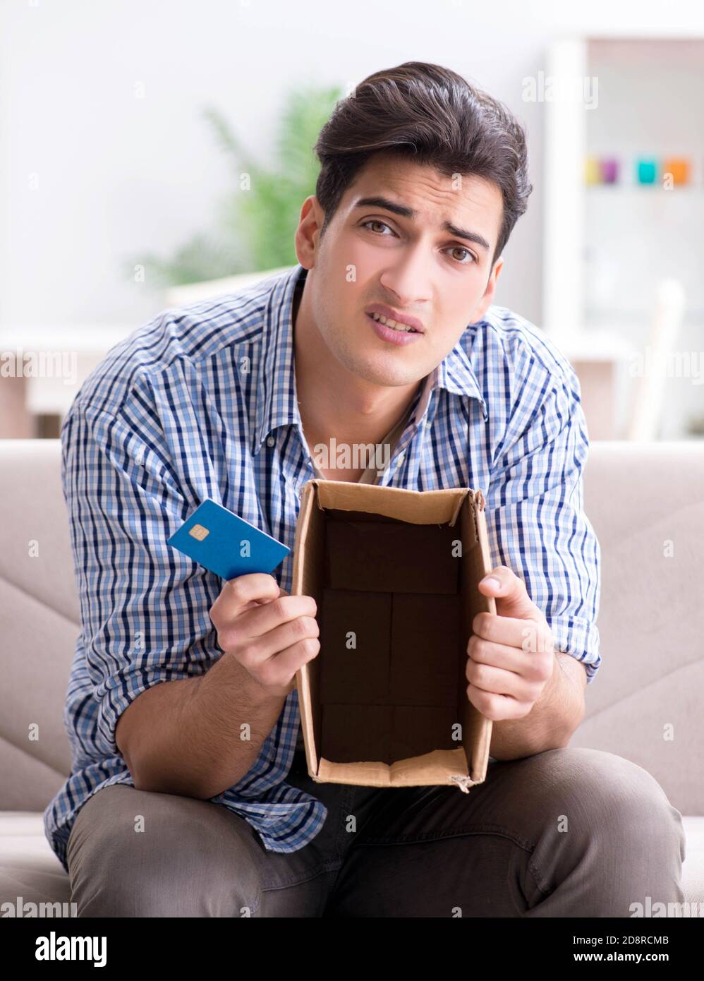 The man receiving empty parcel with stolen goods Stock Photo - Alamy
