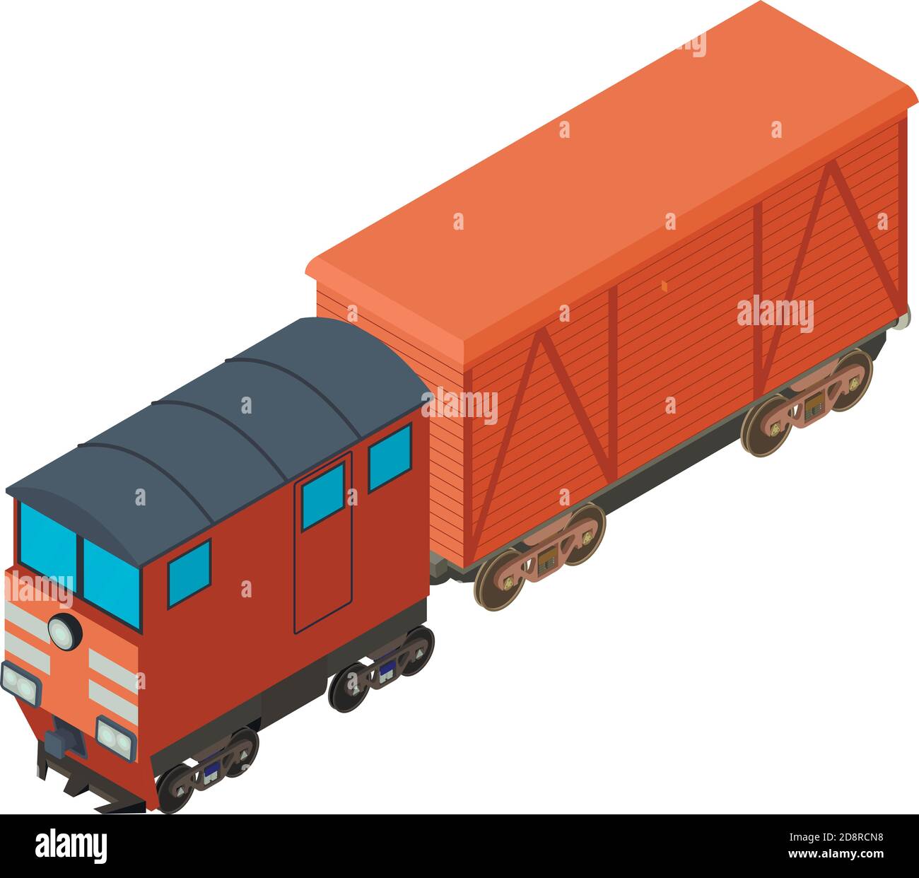 Cattle transportation icon. Isometric illustration of cattle ...
