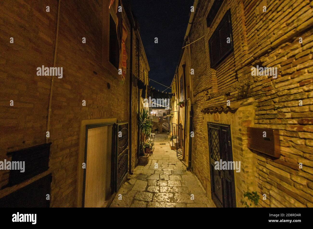 Characteristic alley of the old town in Southern Italy Stock Photo - Alamy