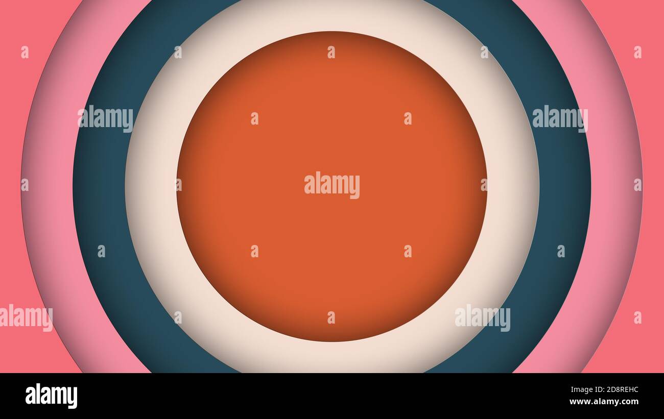 Frame of several circles of different colors. Mockup template with ...