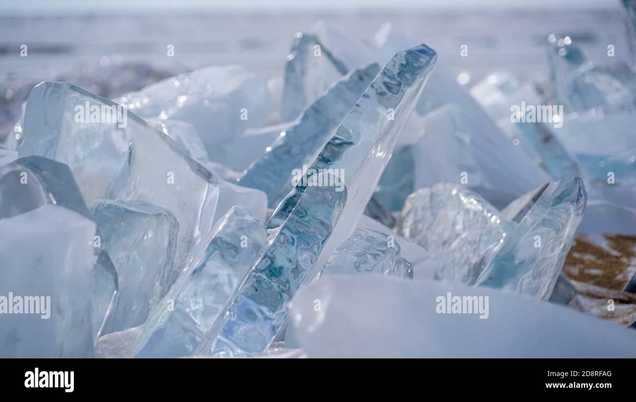 Baikal ice texture hi-res stock photography and images - Alamy