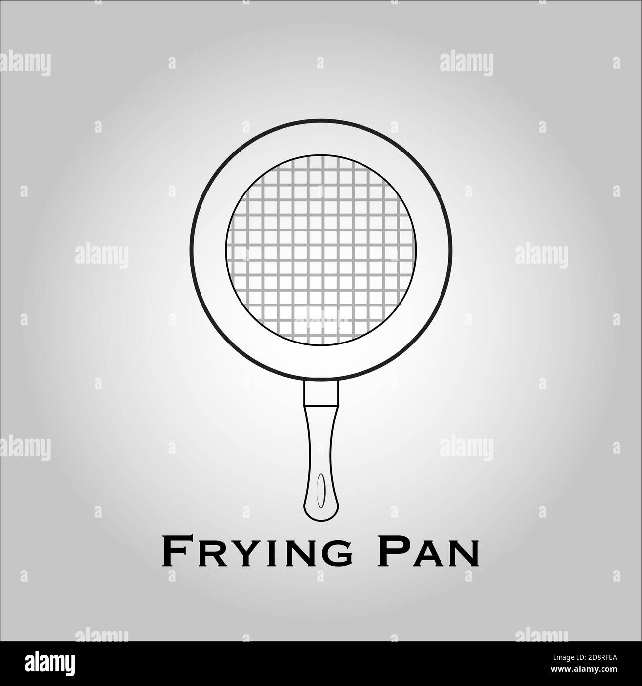 Frying pan icon. Frying pan logo concept Stock Vector Image & Art - Alamy