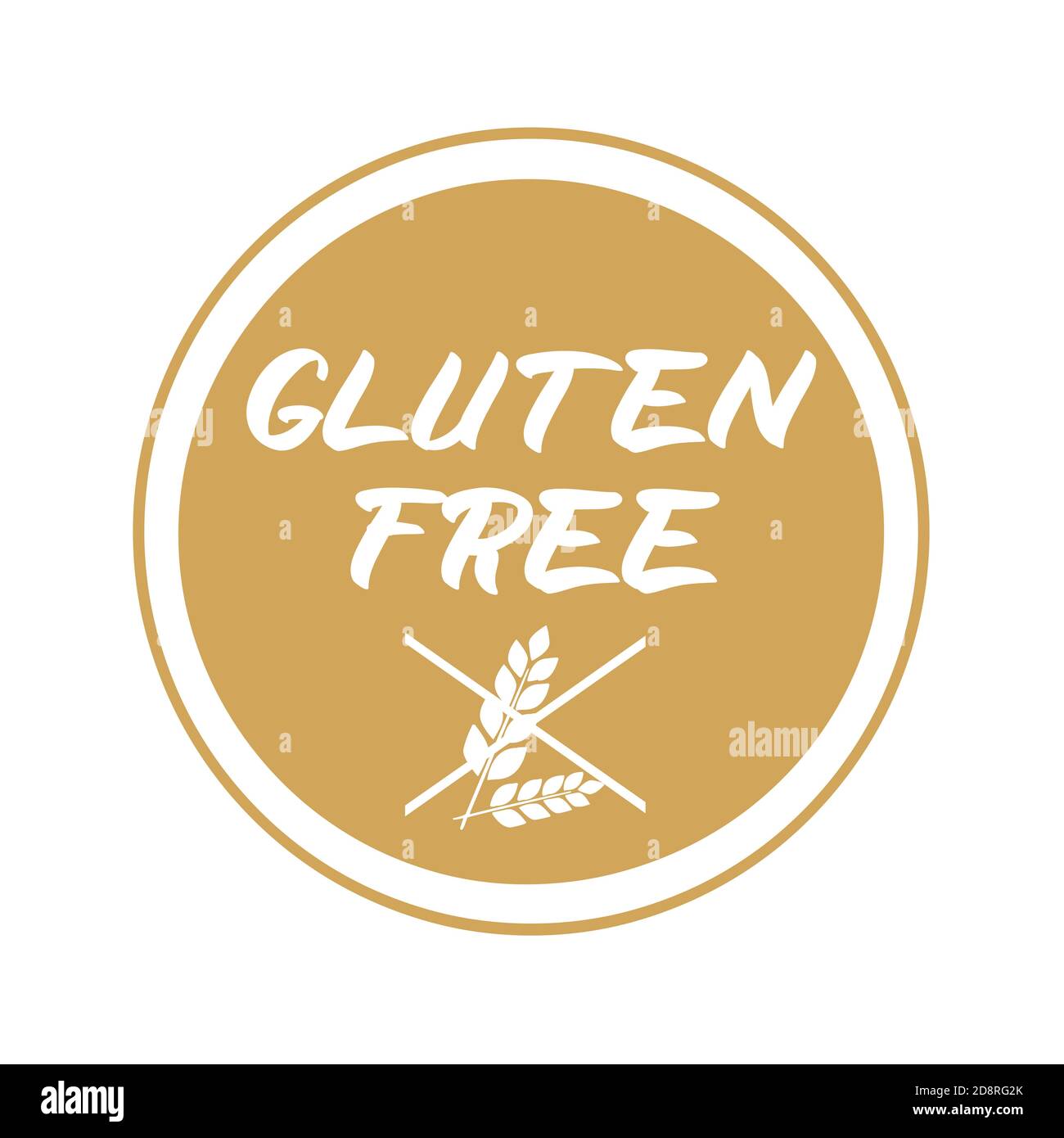 Gluten free label sign illustration Stock Photo - Alamy