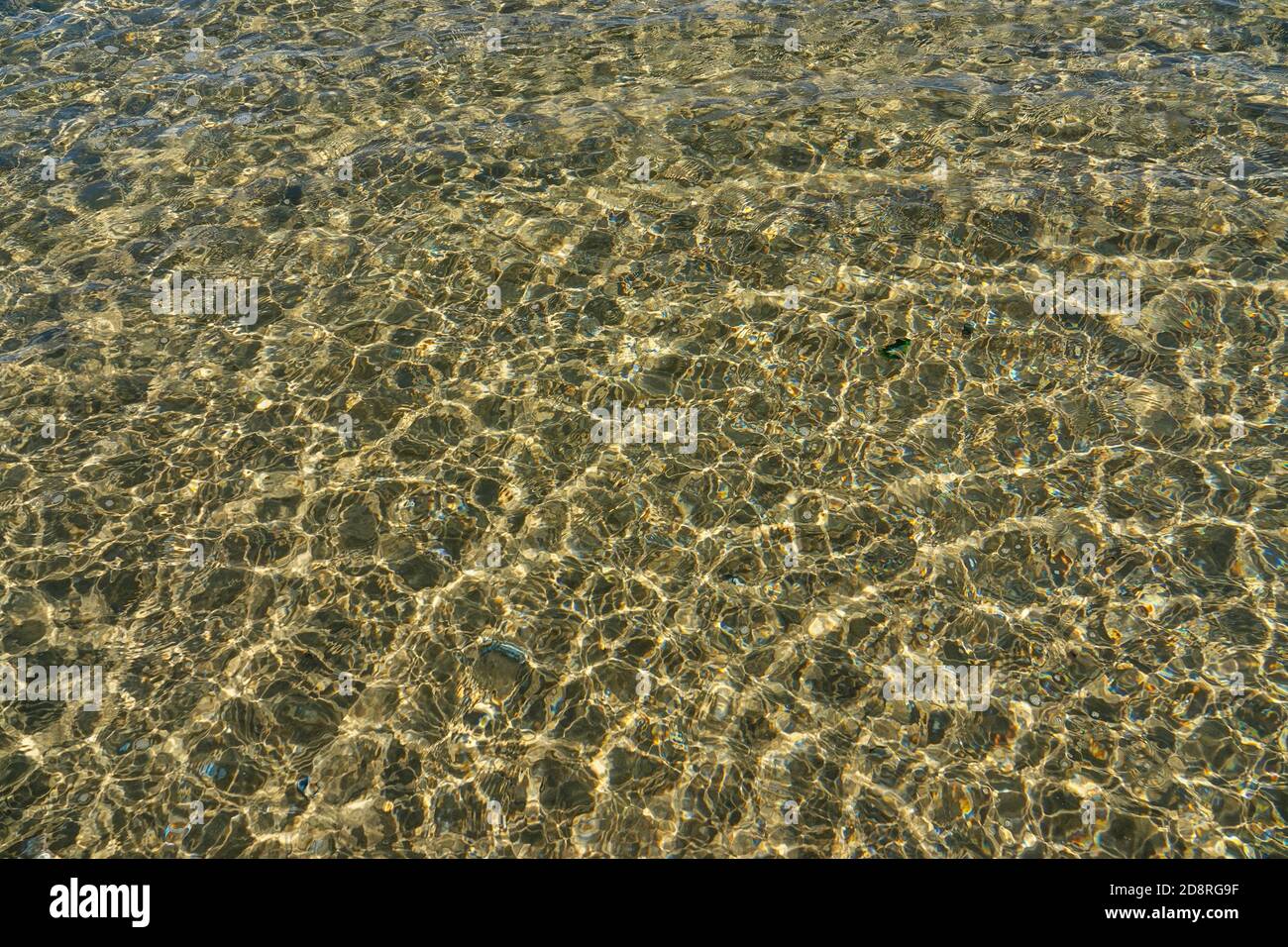 Calm clear sea with ripples, La Mata, Torrevieja,Costa Blanca, Spain ...