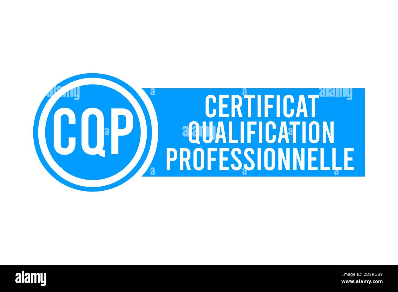 CQP, Professional qualification certificate symbol in french language ...