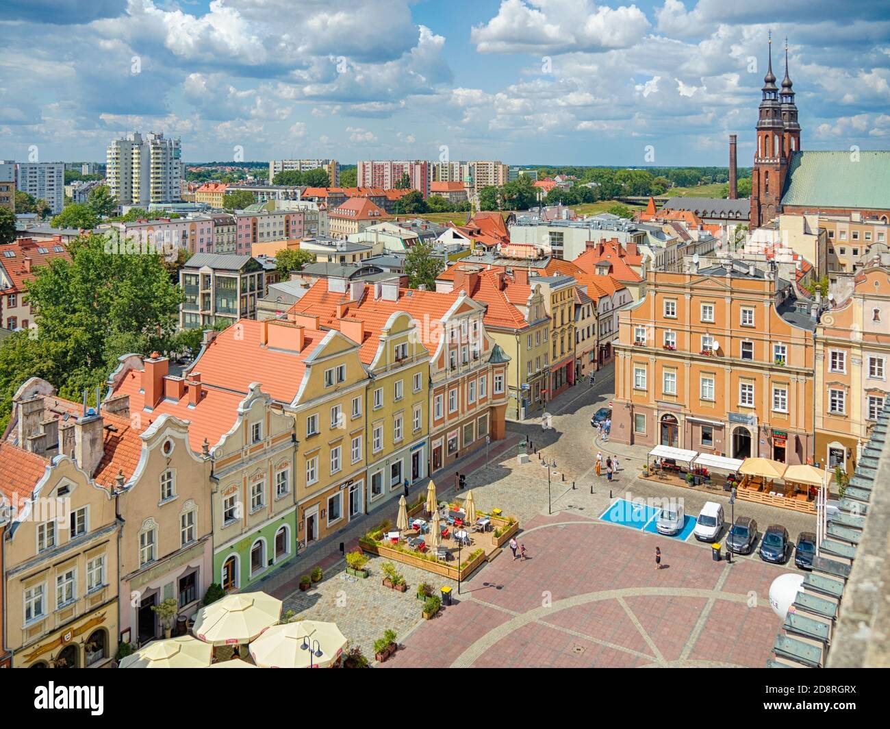 View of Opole from the town hall tower Stock Photo - Alamy