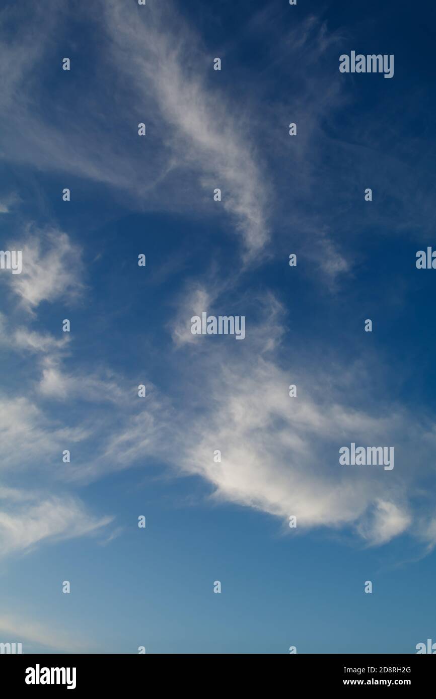 Cirrus clouds formation natural blue hi-res stock photography and ...