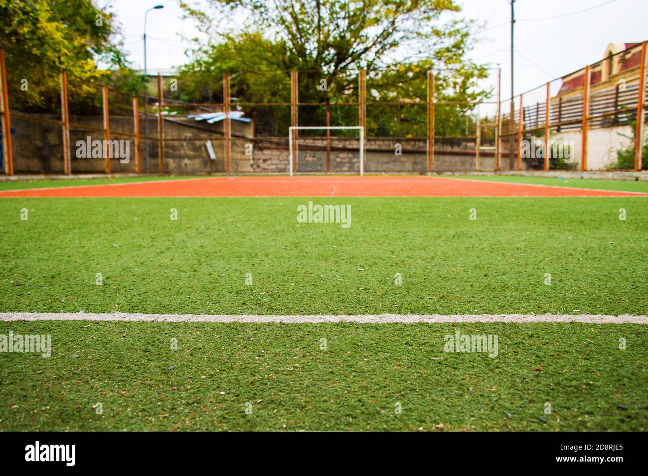Stadium field and grass close-up background Stock Photo - Alamy