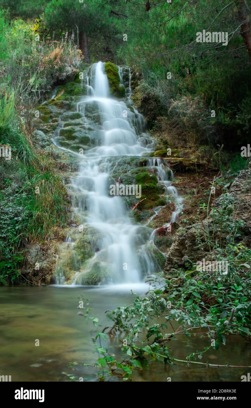 Small waterfall cascades rocky pool hi-res stock photography and images ...