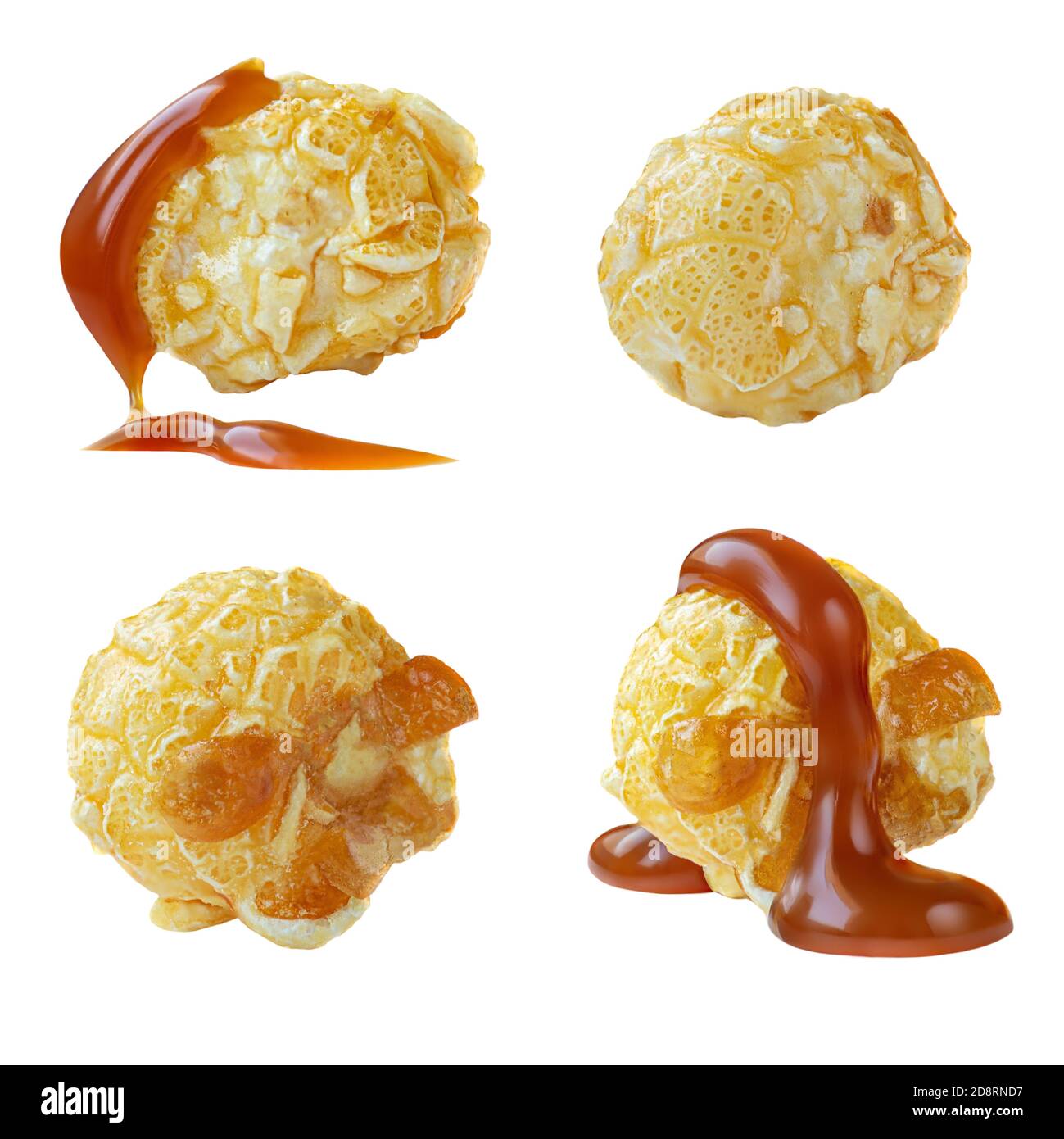 Popcorn pieces caramel sauce hi-res stock photography and images - Alamy