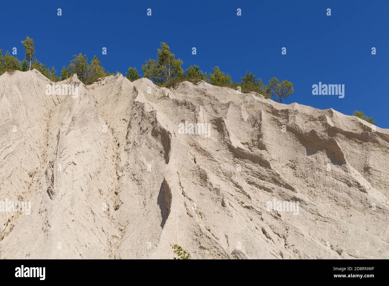 Sand slopes of abandoned quarry. Rummu, Estonia Stock Photo - Alamy
