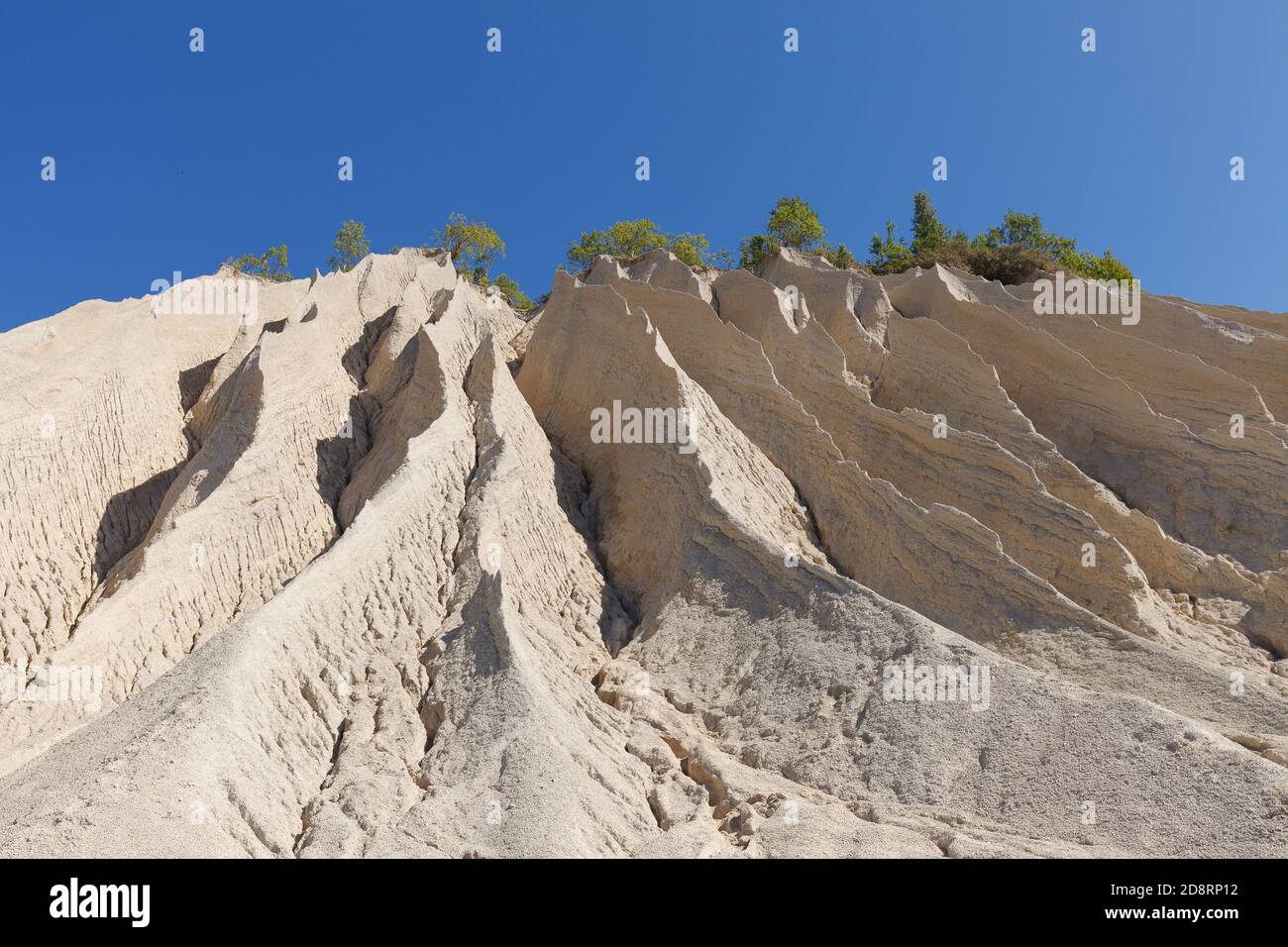Sand slopes of abandoned quarry. Rummu, Estonia Stock Photo - Alamy