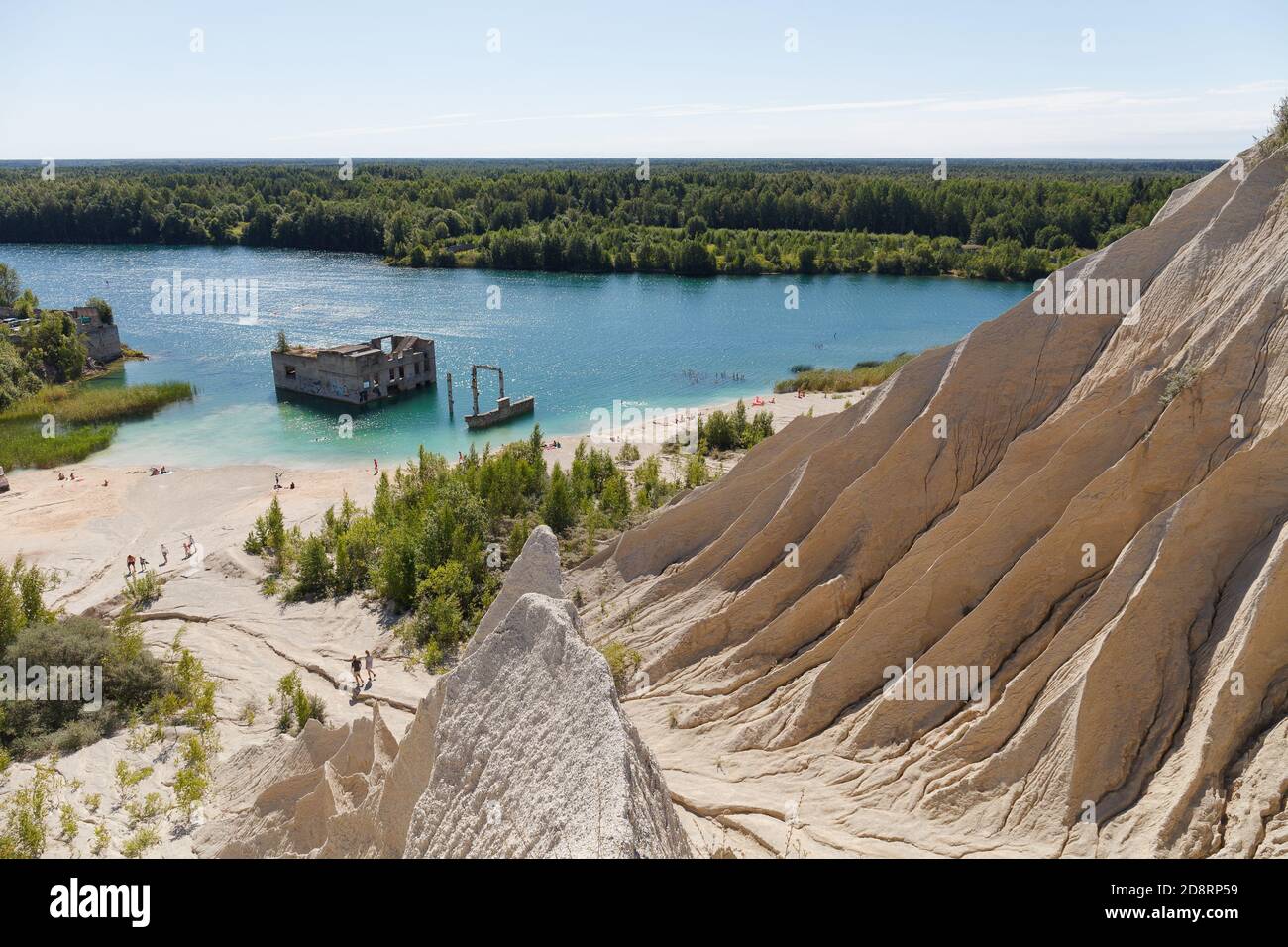 Abandoned Rummu quarry, Estonia Stock Photo - Alamy