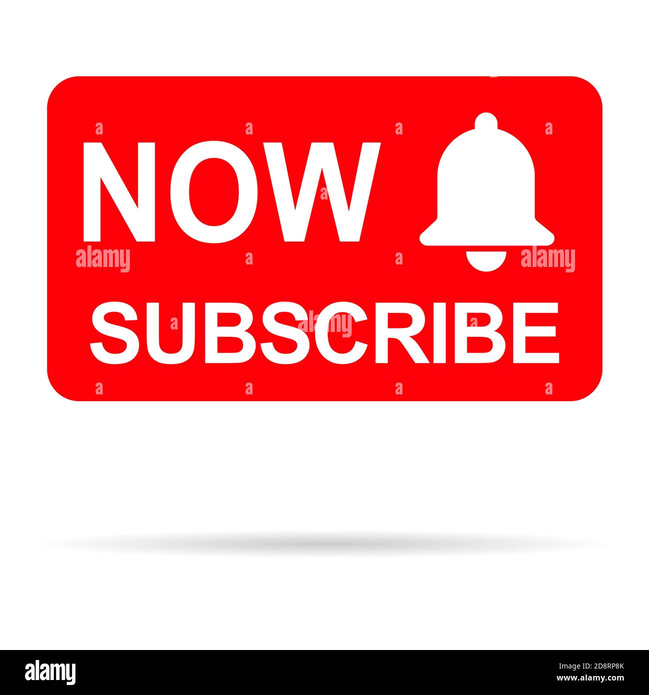 Subscribe web button, social media icon vector illustration, internet ...