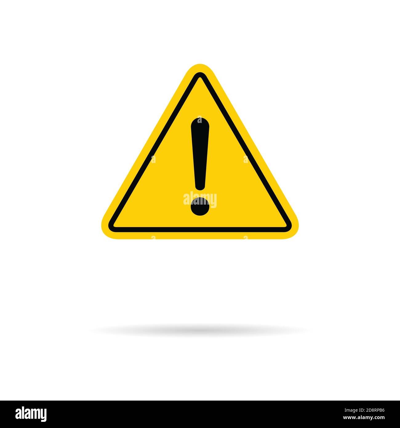 Hazard warning, warn symbol vector icon flat sign symbol with ...
