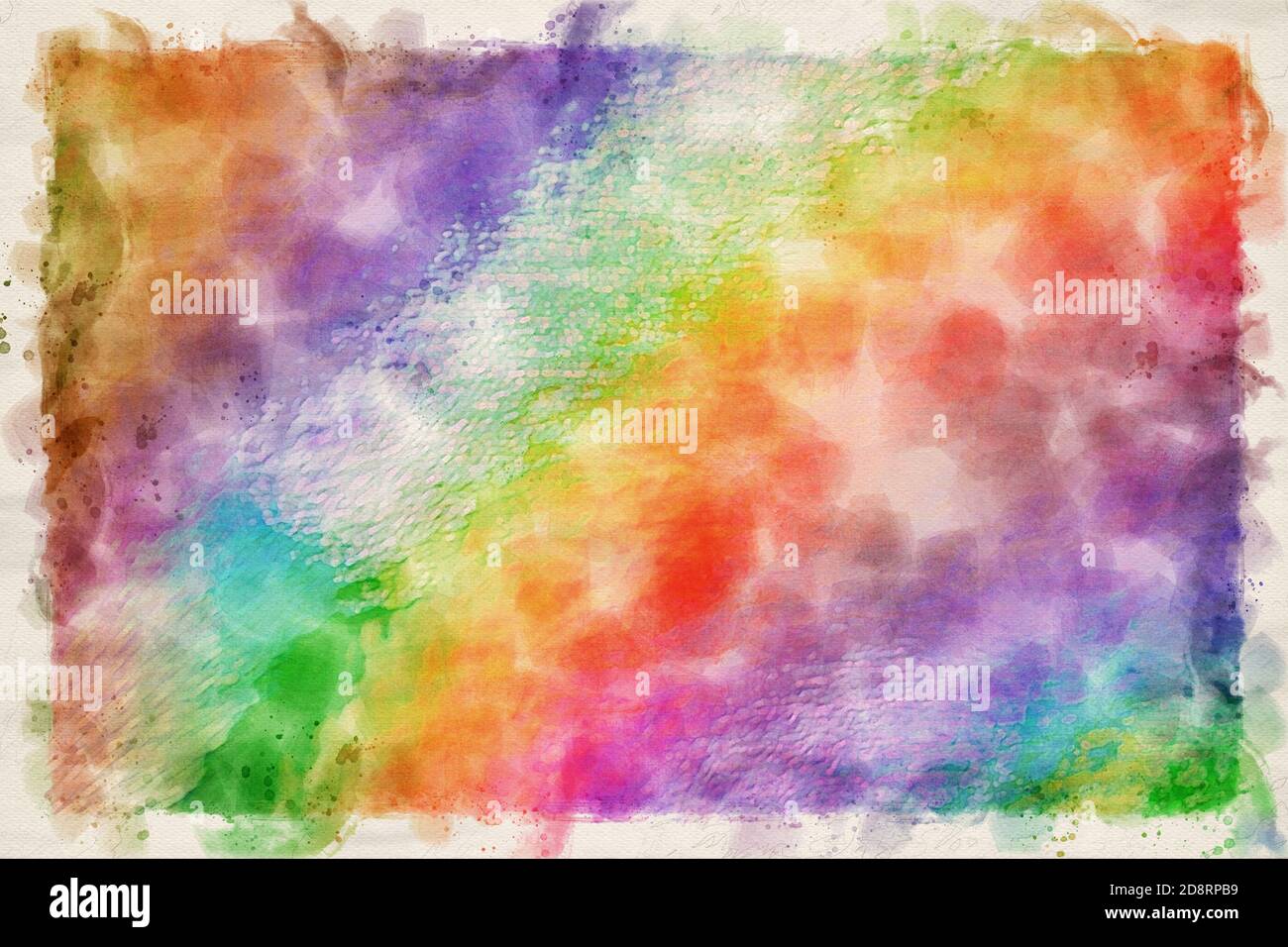 watercolor style rainbow light holography Stock Photo - Alamy
