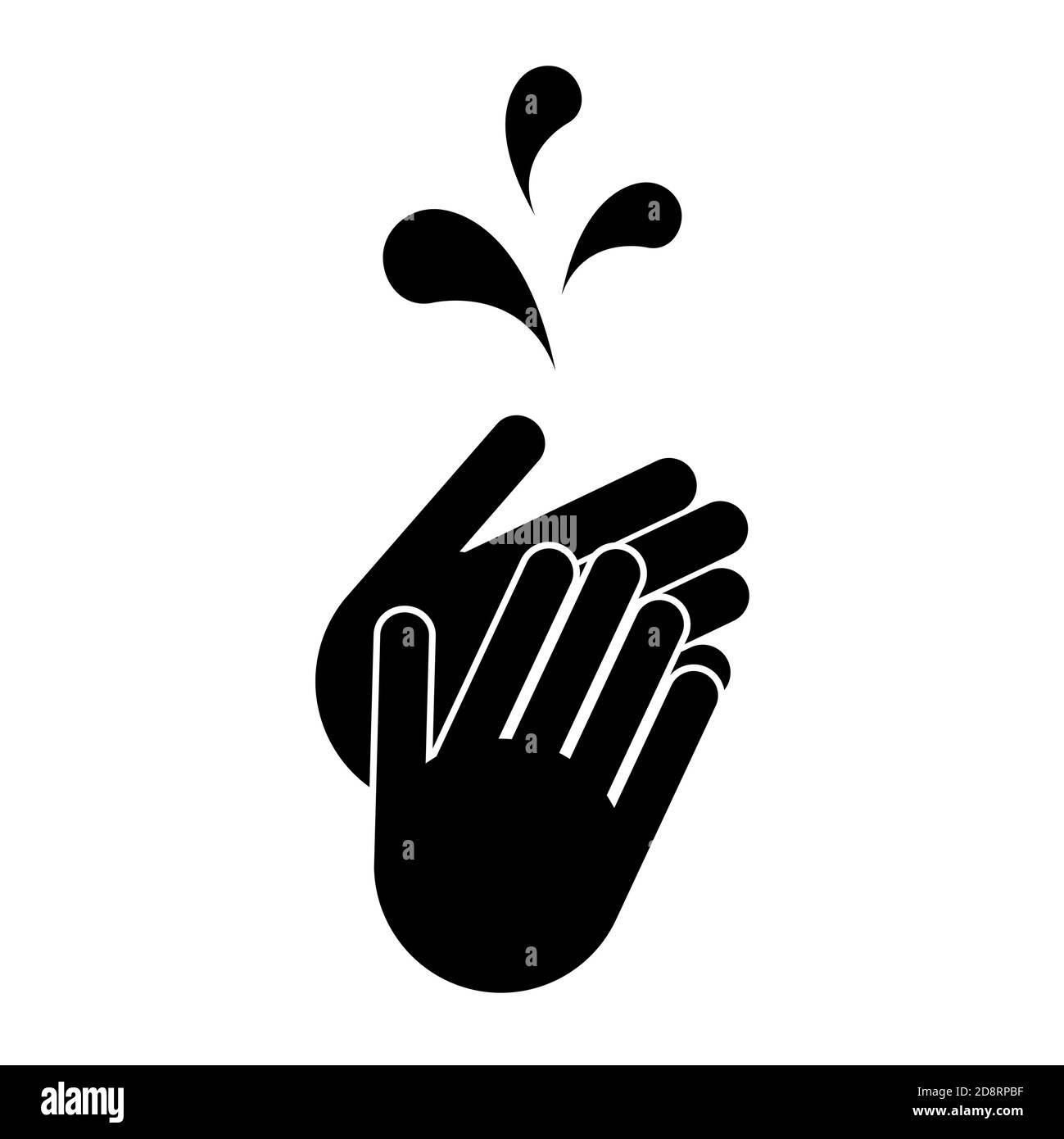 Clean your dirty hand, wash hygiene vector illustration icon ...