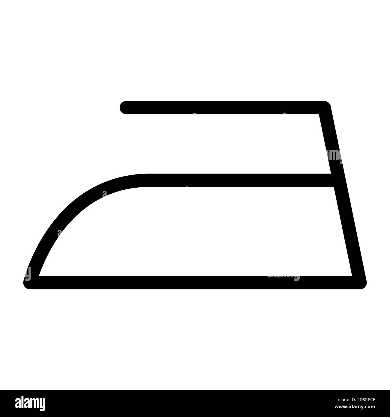 Iron flat icon isolated on white background. Ironing symbol. Machine ...