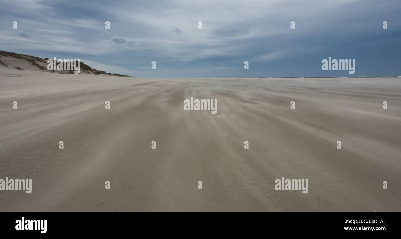 strong wind at the beach Stock Photo - Alamy