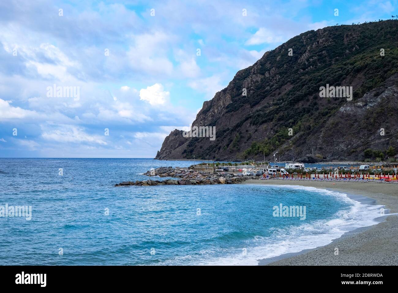Pristine Pebble Beach with Beautiful Clear Blue Water - Monterosso al ...