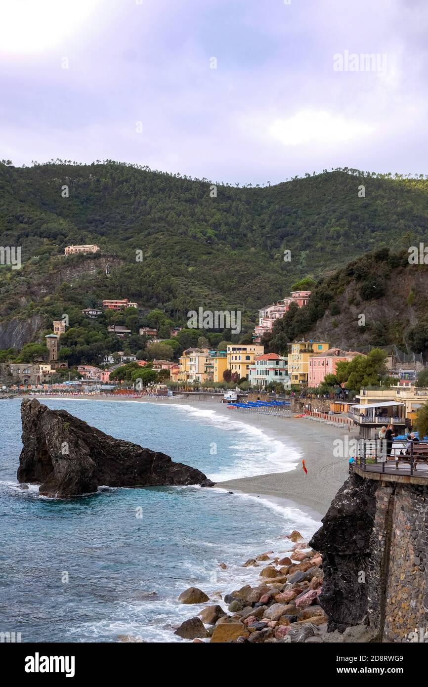 Rock Formation on a Pristine Pebble Beach with Beautiful Clear Blue ...