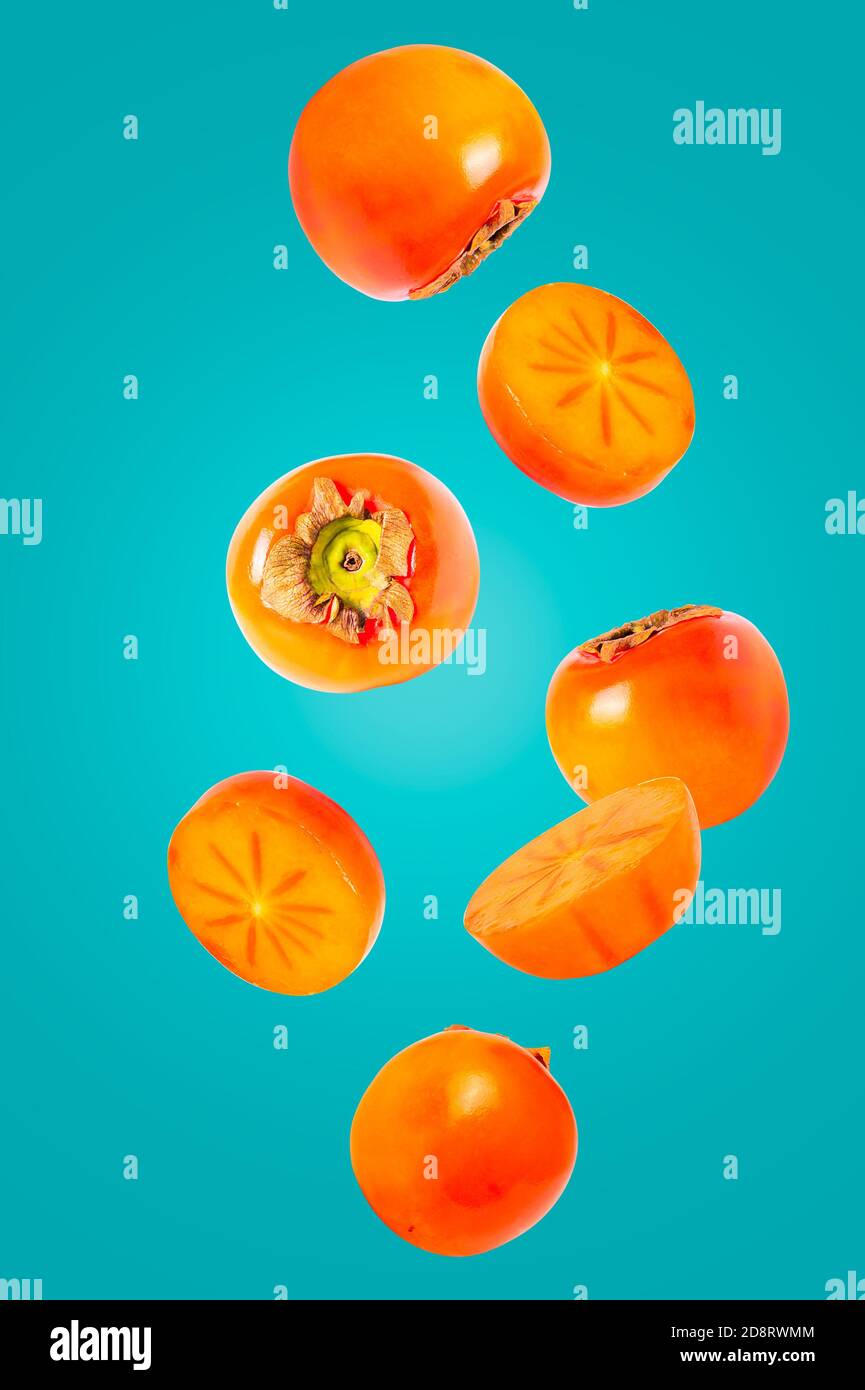 Falling fruits isolated on white background with clipping path Stock ...