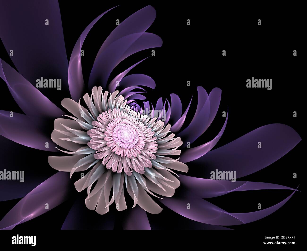 Flame Fractal - Flowers Design Stock Photo - Alamy