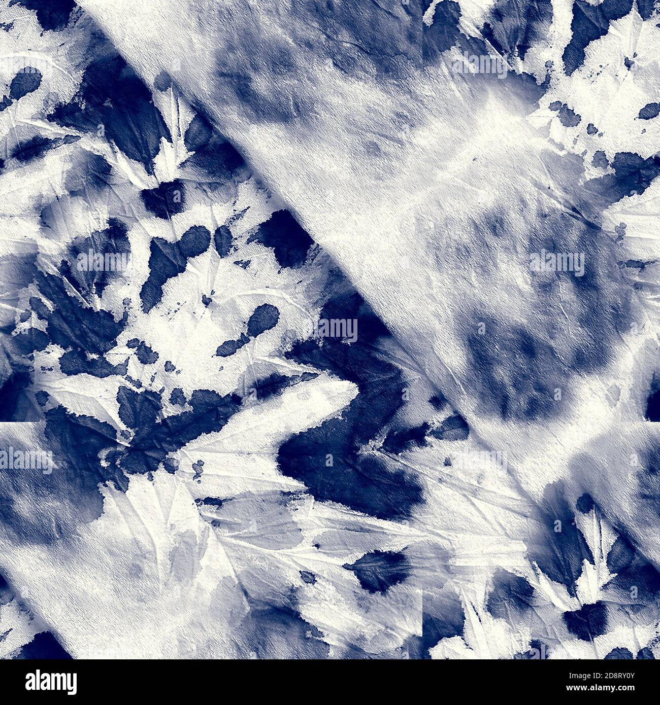 Alcohol ink indigo seamless background Stock Photo - Alamy