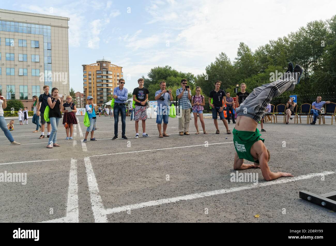 Street workout show. Tyumen. Russia Stock Photo - Alamy