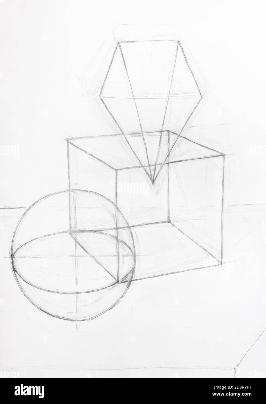 Geometrical shapes sketch hi-res stock photography and images - Alamy