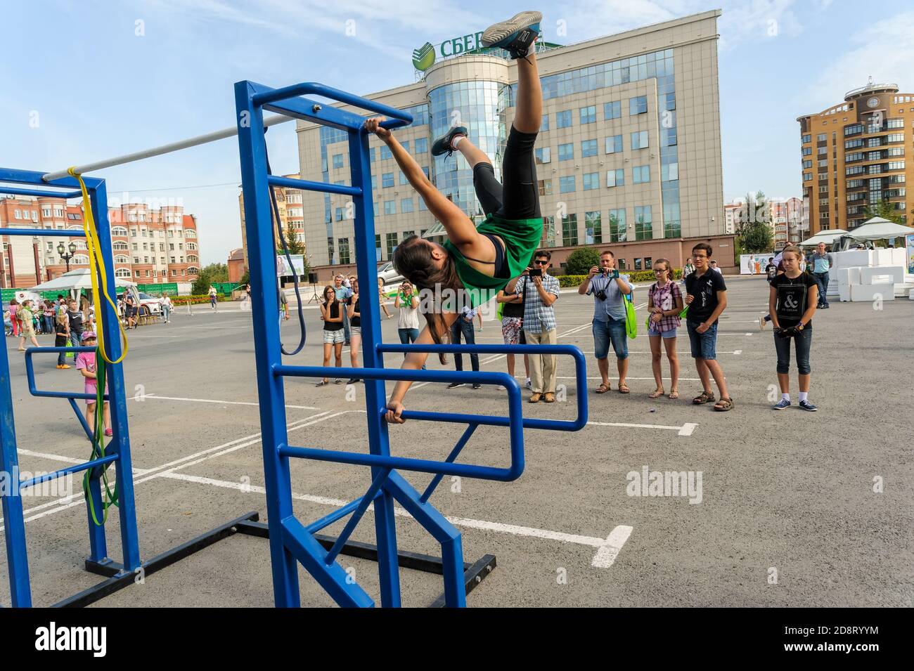 Street workout show. Tyumen. Russia Stock Photo - Alamy