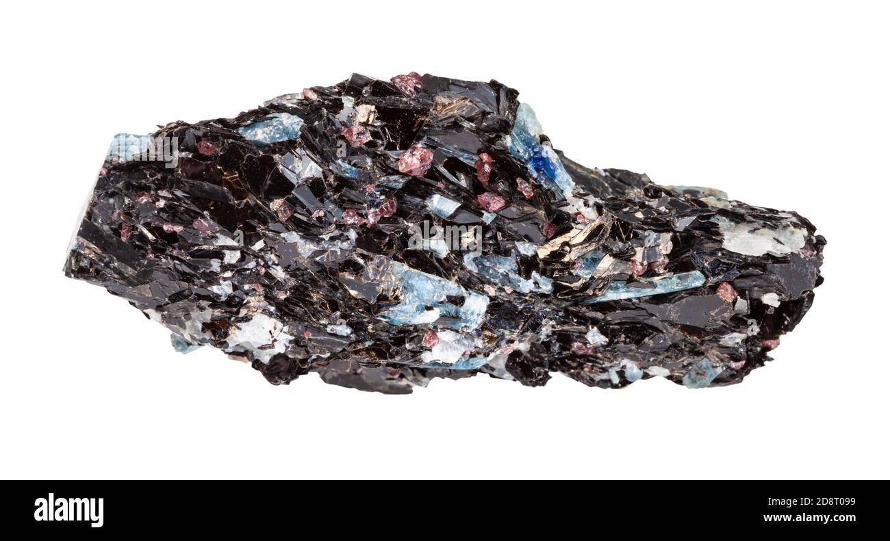 macro photography of sample of natural mineral from geological ...