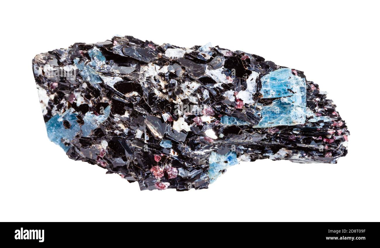 macro photography of sample of natural mineral from geological ...